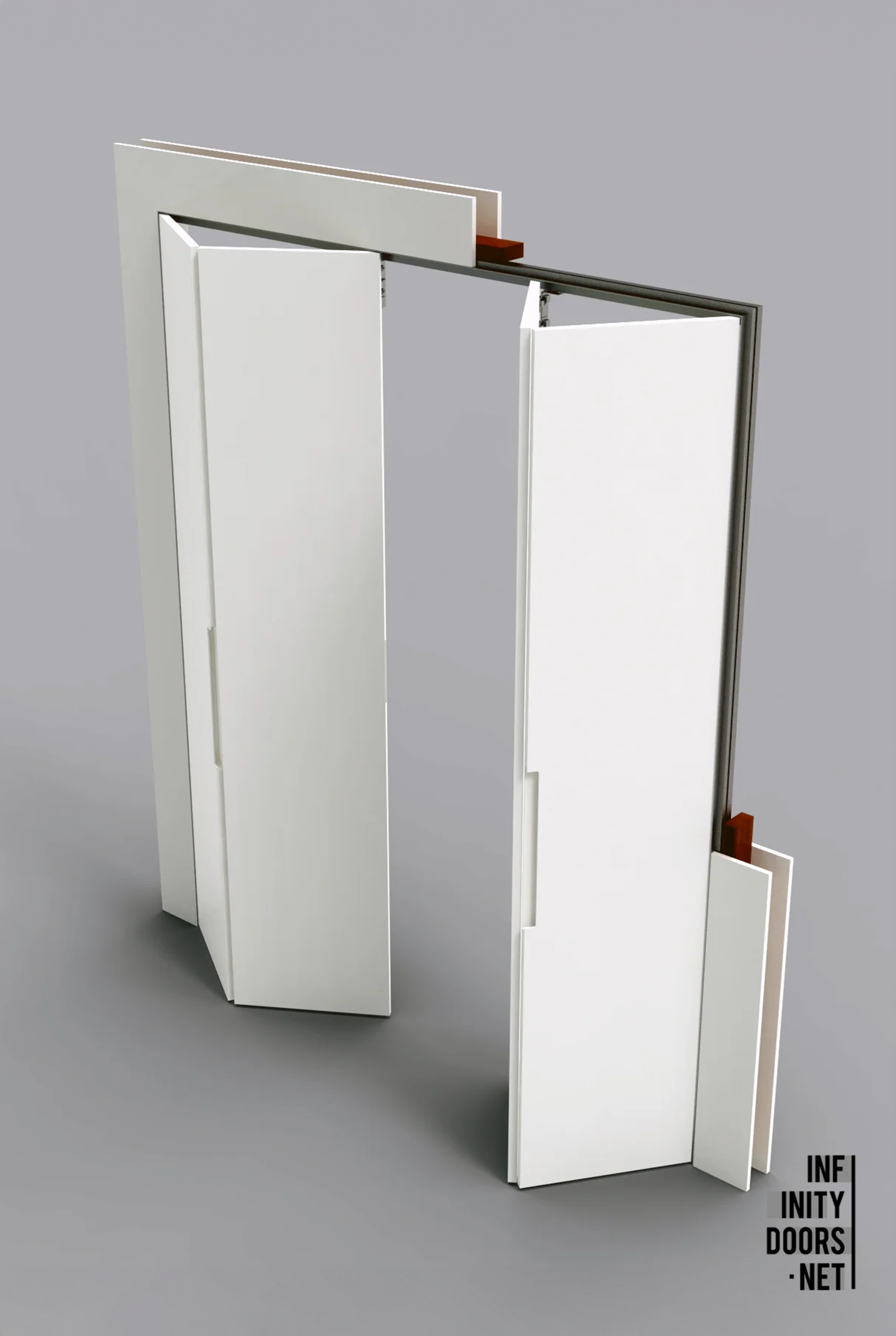 Closet Bi-Fold Quad 2 Folding Left & 2 Folding Right – Infinitydoors