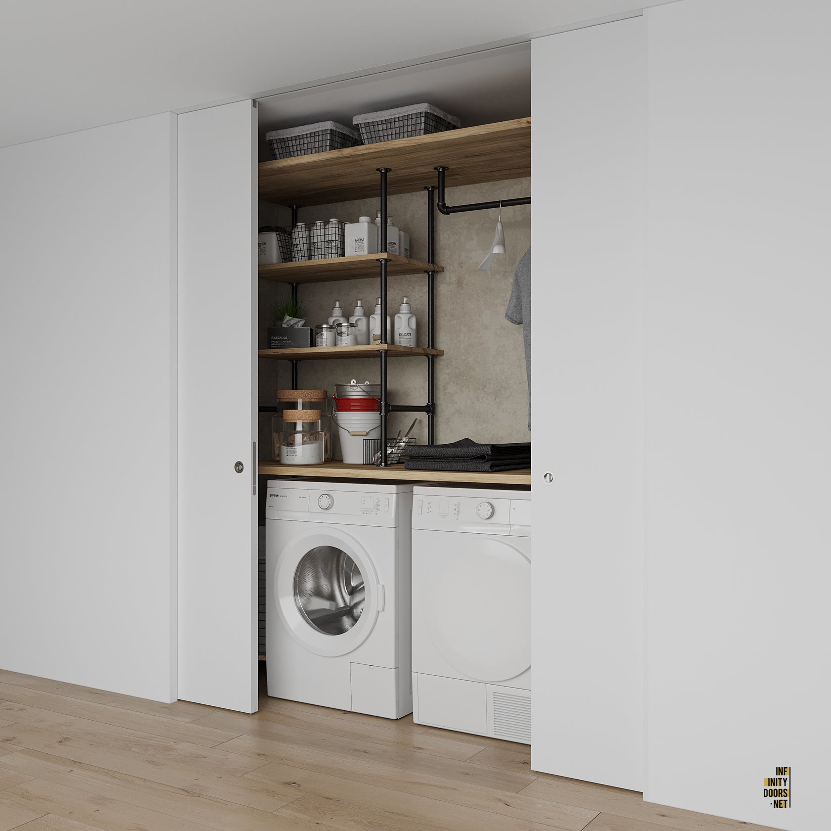 Find the Perfect Double Pocket Door & Frames for Your Space – Infinitydoors