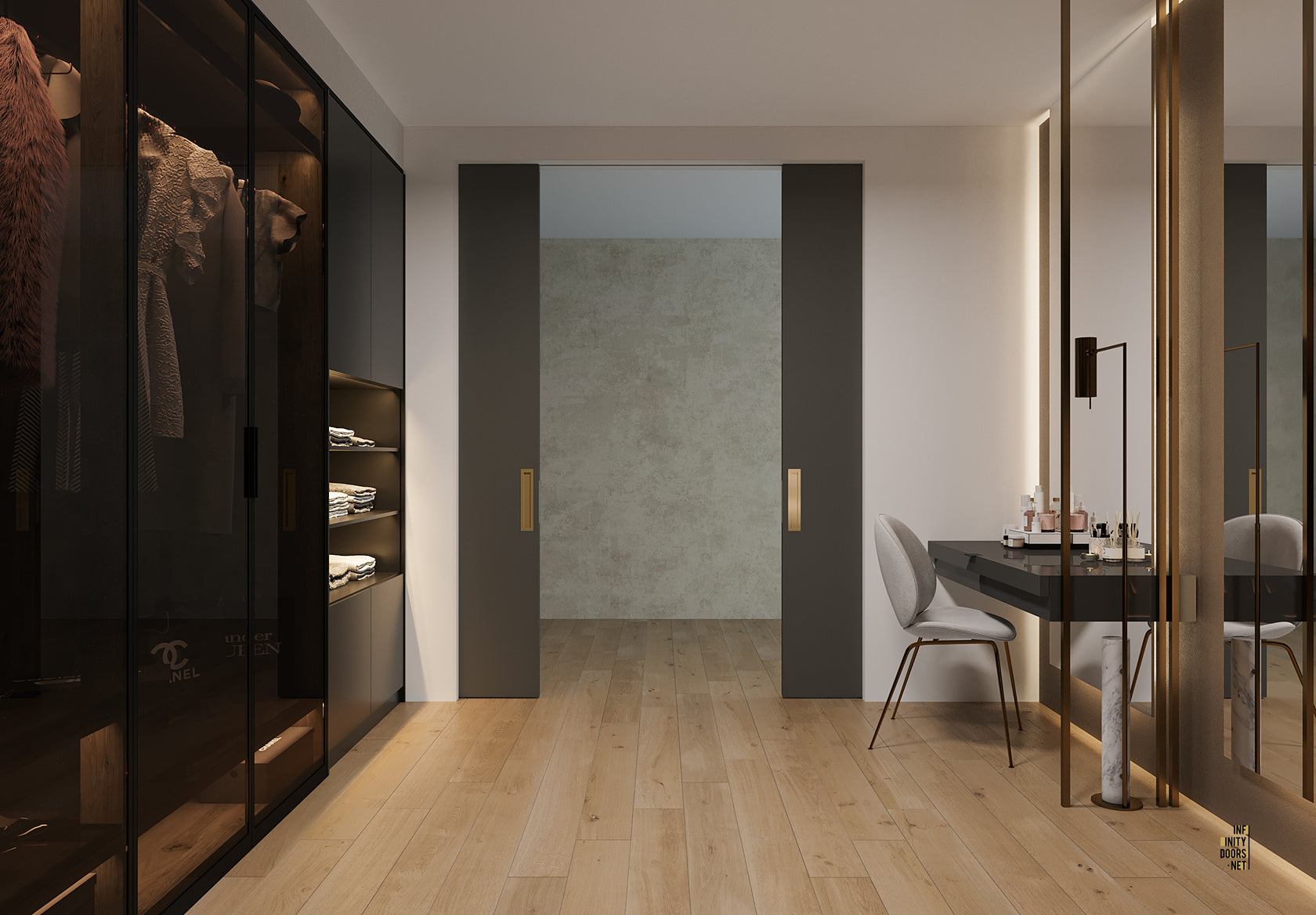 Perfect Double Pocket Door and Frames for Your Space – Infinity Doors