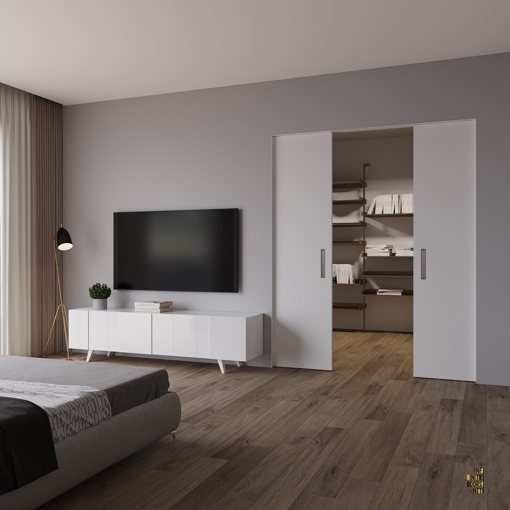 Perfect Double Pocket Door and Frames for Your Space – Infinity Doors