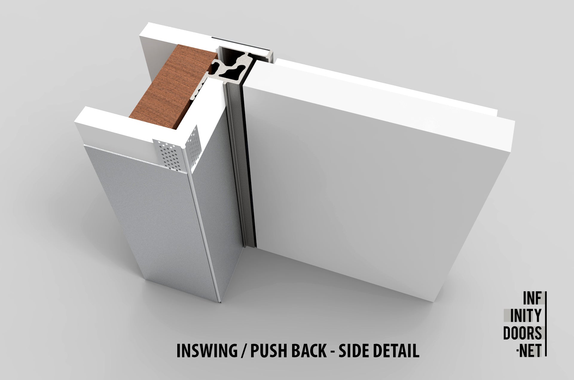 Modern Inswing Doors for Homes | Single Push Right Inswing Door ...