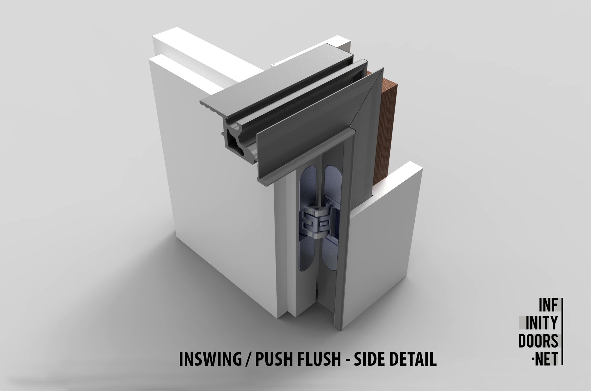 Inswing Single Push Left Pre-Hung Door – Infinitydoors