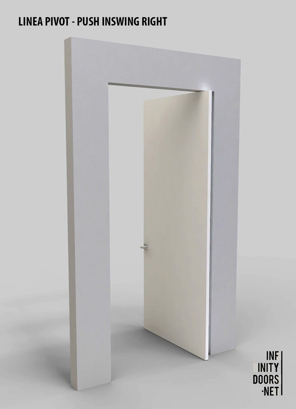 Pivot Inswing Push Right – Infinity Doors