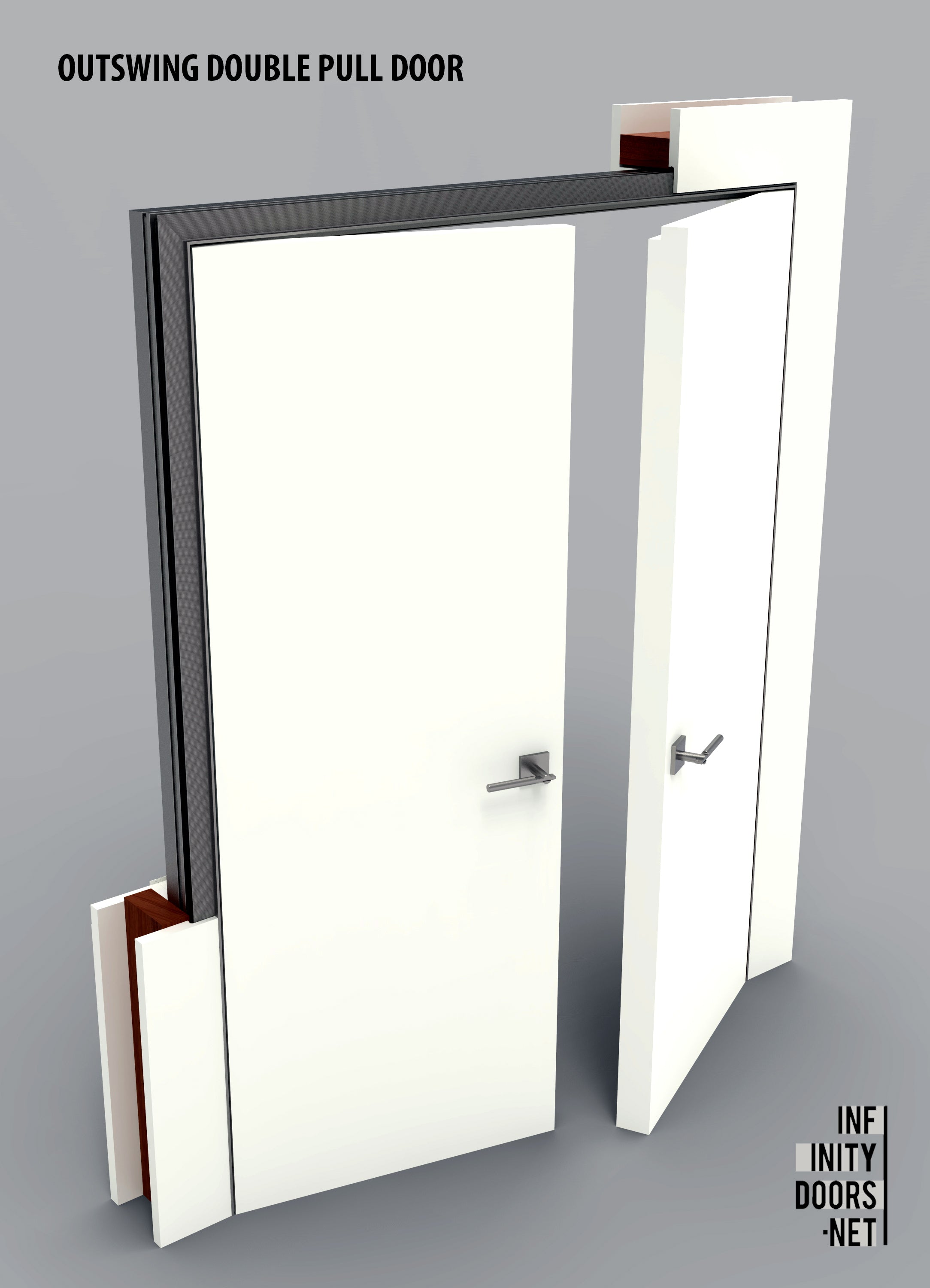 Outswing Double Pull Pre-Hung Double Doors – Infinitydoors