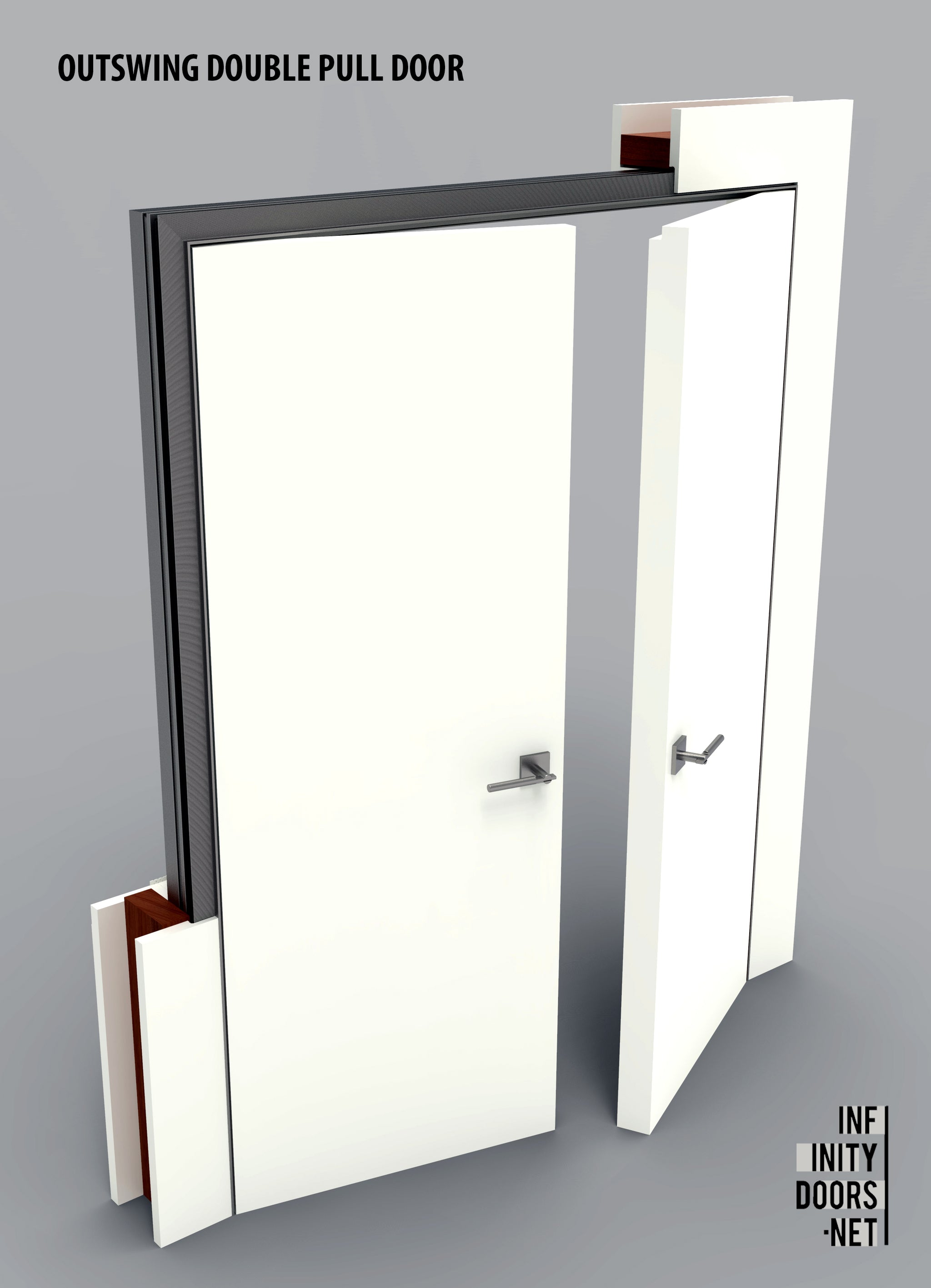 Outswing Double Pull Pre-Hung Double Doors – Infinitydoors