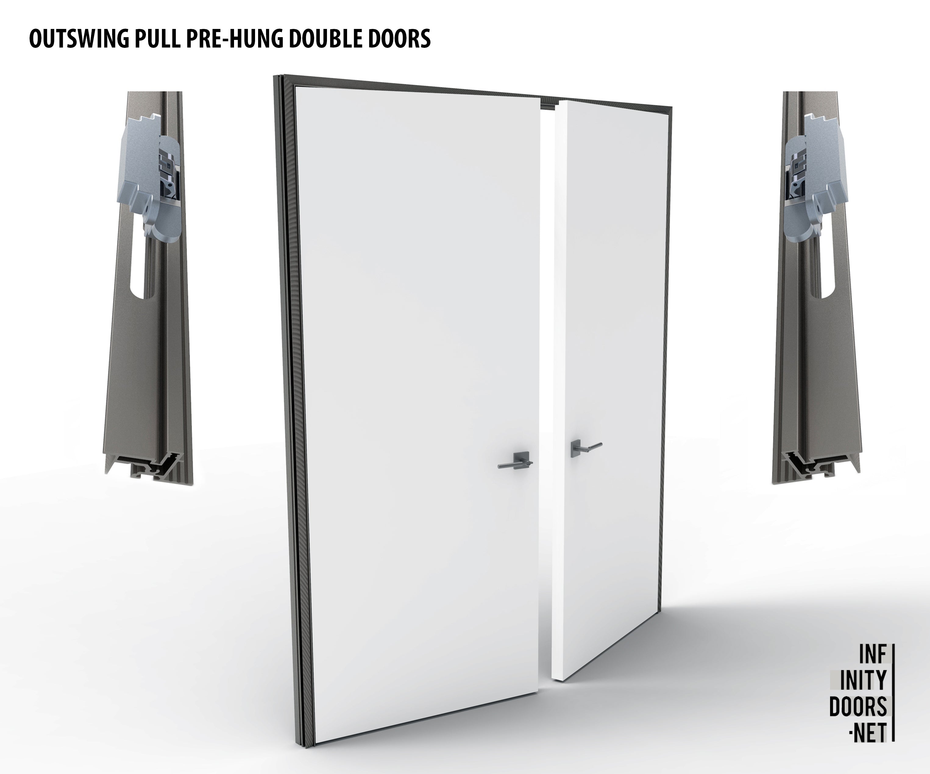 Outswing Double Pull Pre-Hung Double Doors – Infinitydoors