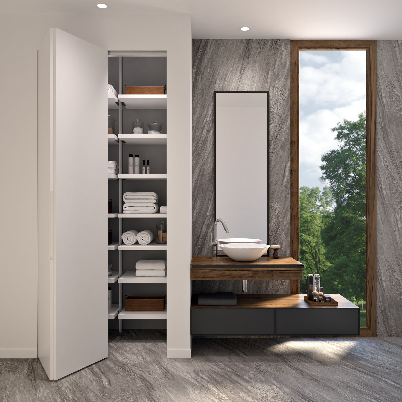 Double Bifold Closet Door | Bi-fold Closet Doors – Infinity Doors